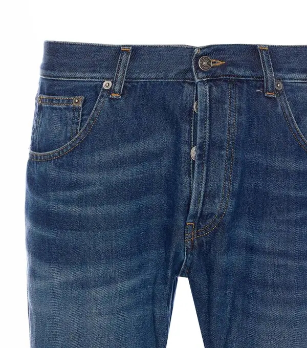 DONDUP Straight Leg Denim Jeans - Blue