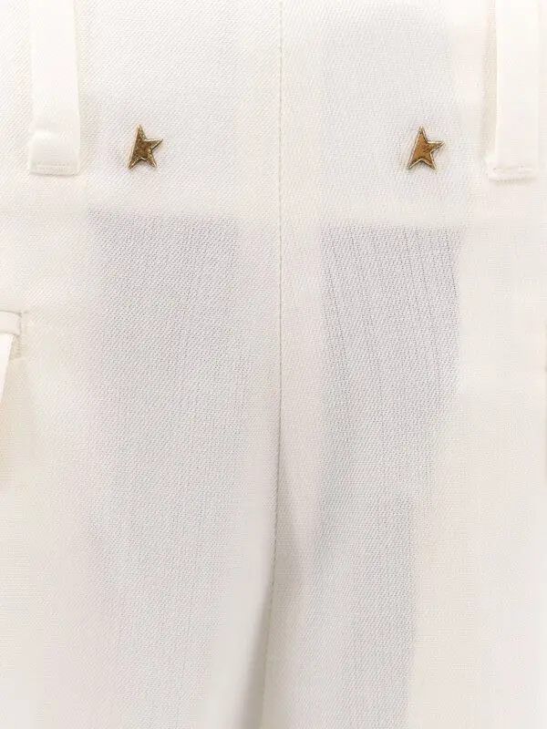 GOLDEN GOOSE Tailored Straight-leg Trousers - White