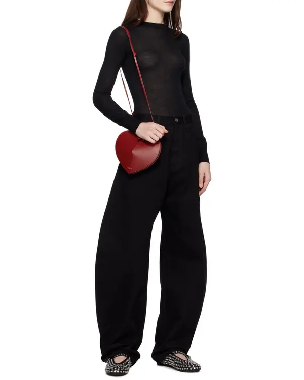 Alaïa Le Coeur Heart-shape Crossbody Bag - Laque