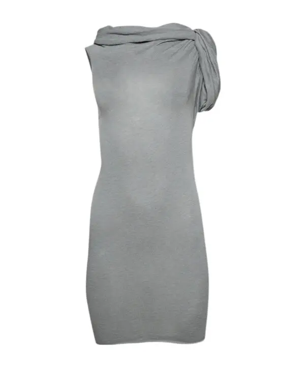 Rick Owens Asymmetrical Twisted Top - Gray
