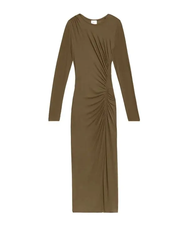 Isabel Marant Étoile Jelina Long Draped Jersey Dress