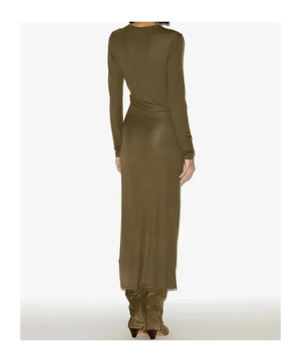 Isabel Marant Étoile Jelina Long Draped Jersey Dress