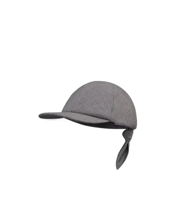 Dior Tie Detailed Baseball Cap - Gray