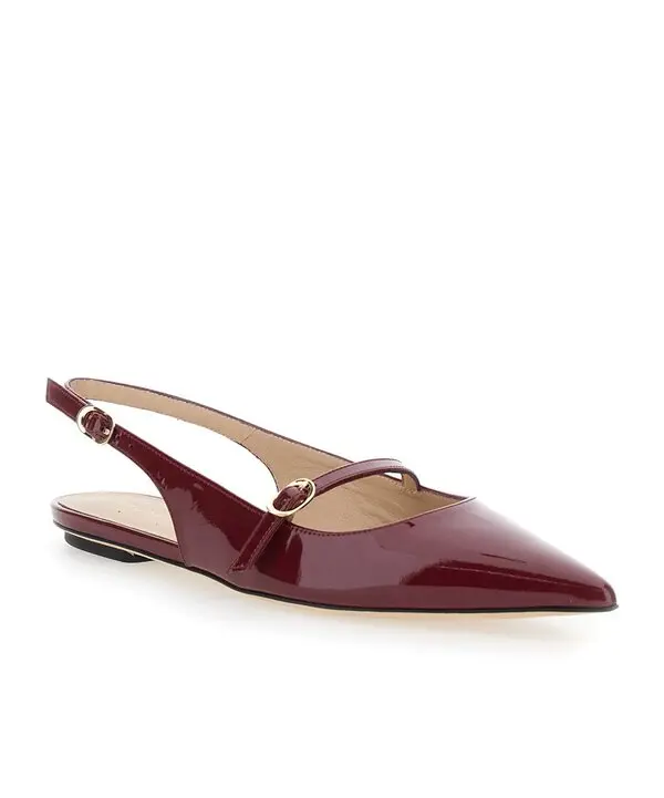 STUART WEITZMAN Adjustable Strap Pointed Toe Slingback Sandals
