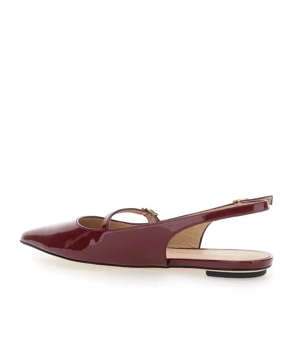 STUART WEITZMAN Adjustable Strap Pointed Toe Slingback Sandals