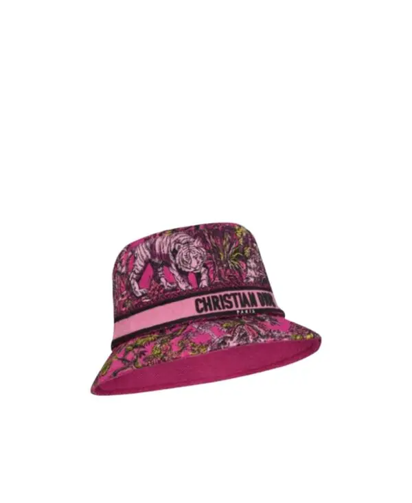 Dior Christian D-bobby Toile De Jouy Voyage Fisherman Hat - Red