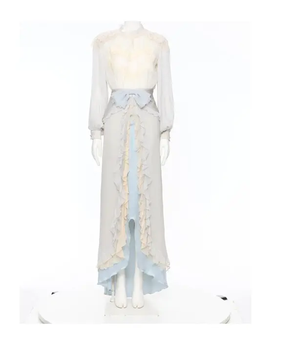 Valentino Garavani Long-sleeved Dress With Bow Detail
