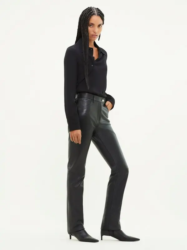 COURREGES Courrèges Long-sleeved Buttoned Shirt - Black