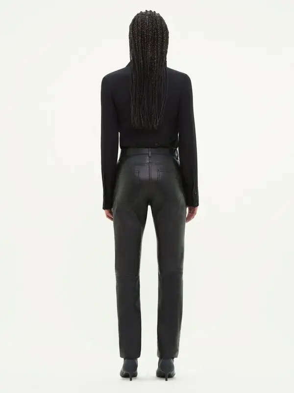 COURREGES Courrèges Long-sleeved Buttoned Shirt - Black