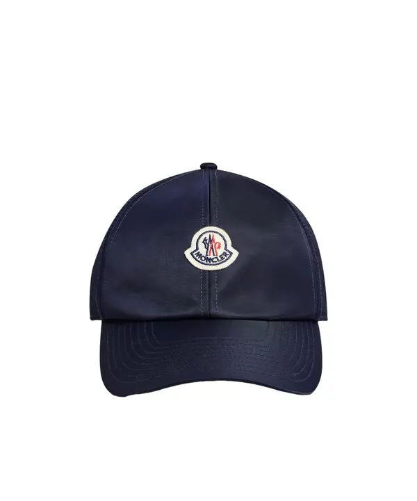 Moncler Logo Patch Baseball Cap - Black