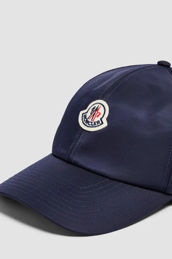 Moncler Logo Patch Baseball Cap - Black