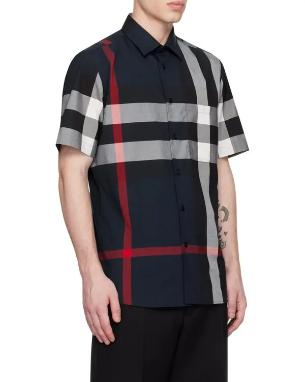 Burberry Checked Short Sleeved Shirt