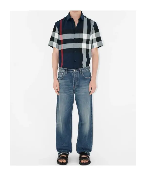 Burberry Checked Short Sleeved Shirt