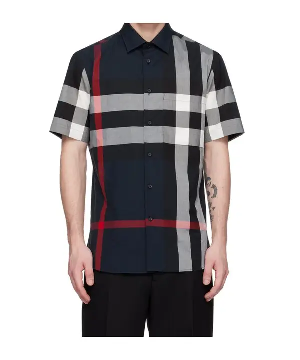 Burberry Checked Short Sleeved Shirt
