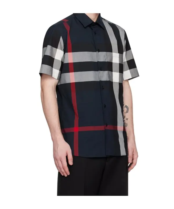 Burberry Checked Short Sleeved Shirt