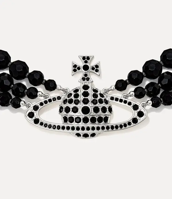 VIVIENNE WESTWOOD Orb-charm Embellished Three-row Necklace