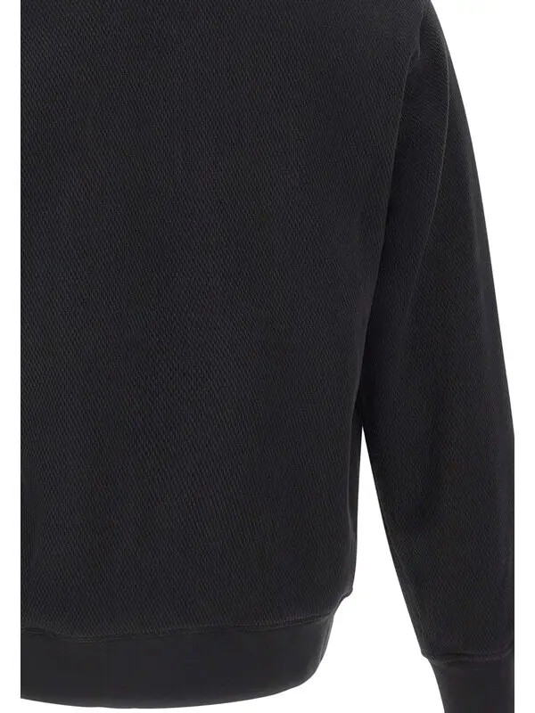 Stone Island Logo Patch Zip-up Track Jacket - Black