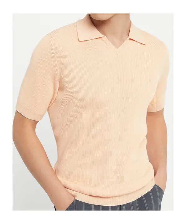 Brunello Cucinelli Fine-knitted Ribbed Polo Shirt