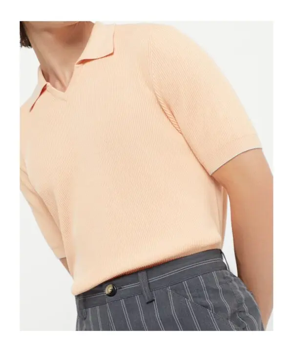 Brunello Cucinelli Fine-knitted Ribbed Polo Shirt
