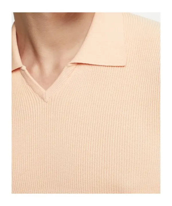 Brunello Cucinelli Fine-knitted Ribbed Polo Shirt