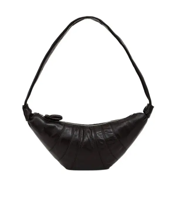 LEMAIRE Medium Croissant Shoulder Bag - Dark Chocolate