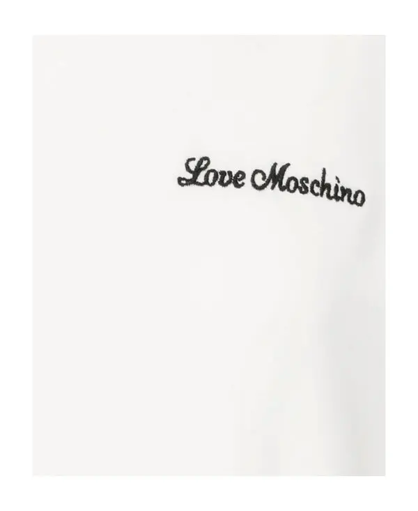 Moschino Heart Detail Crew Neck Sweatshirt