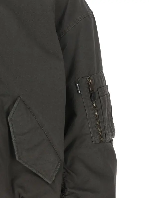 Balenciaga Hooded Standard Bomber Jacket