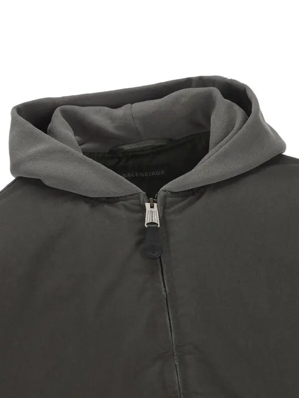 Balenciaga Hooded Standard Bomber Jacket