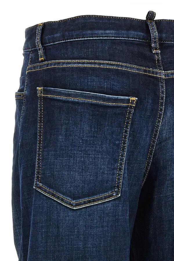 Dsquared2 Distressed Straight Leg Jeans