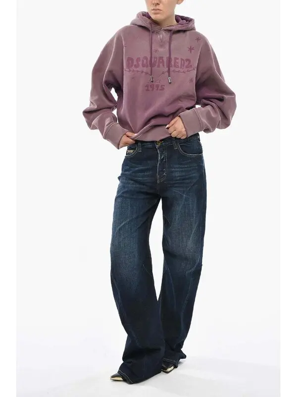 Dsquared2 Distressed Straight Leg Jeans