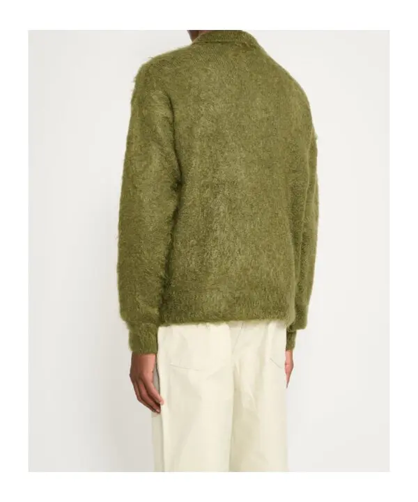 Auralee Brushed Mohair Polo Knit