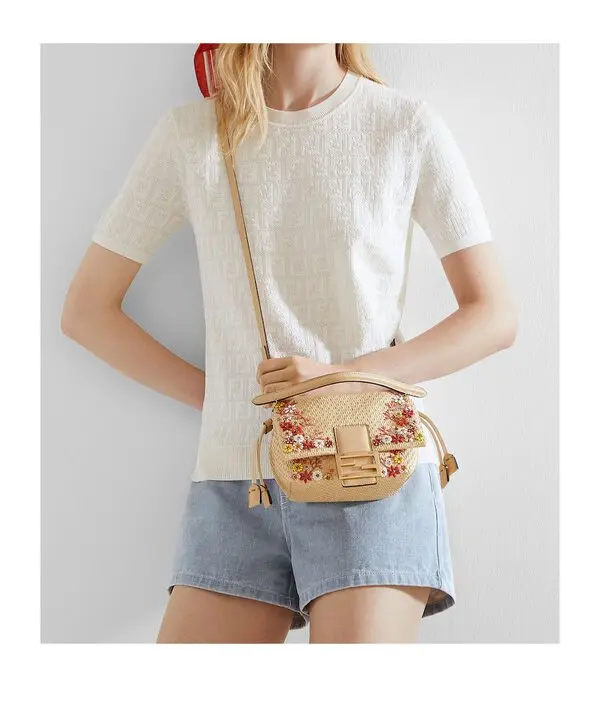 Fendi Ff Jacquard Crewneck T-shirt