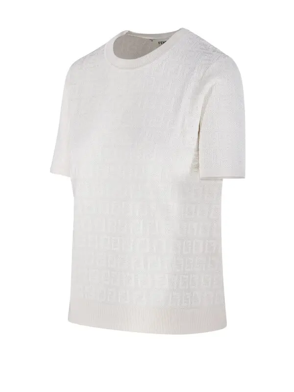 Fendi Ff Jacquard Crewneck T-shirt