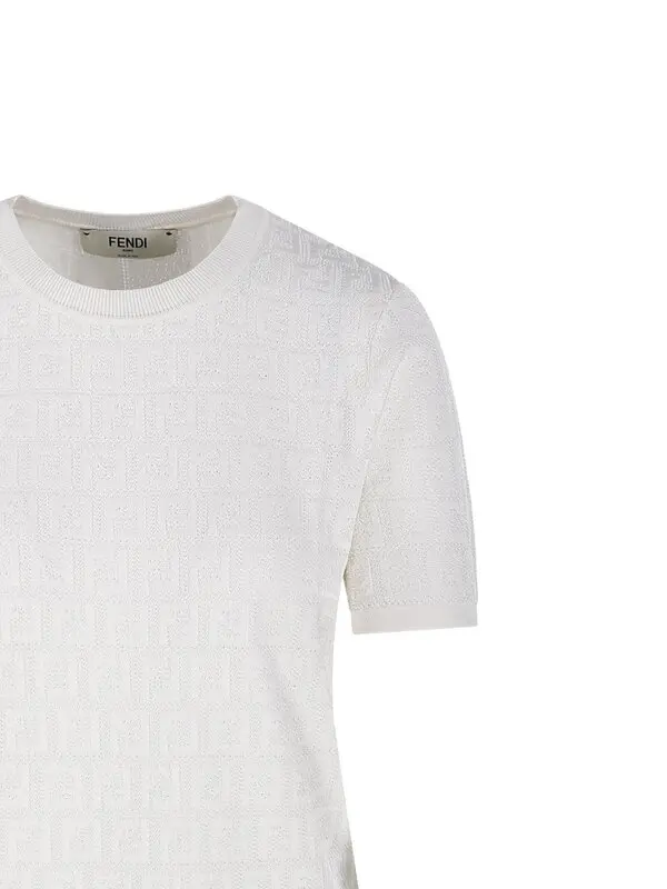 Fendi Ff Jacquard Crewneck T-shirt