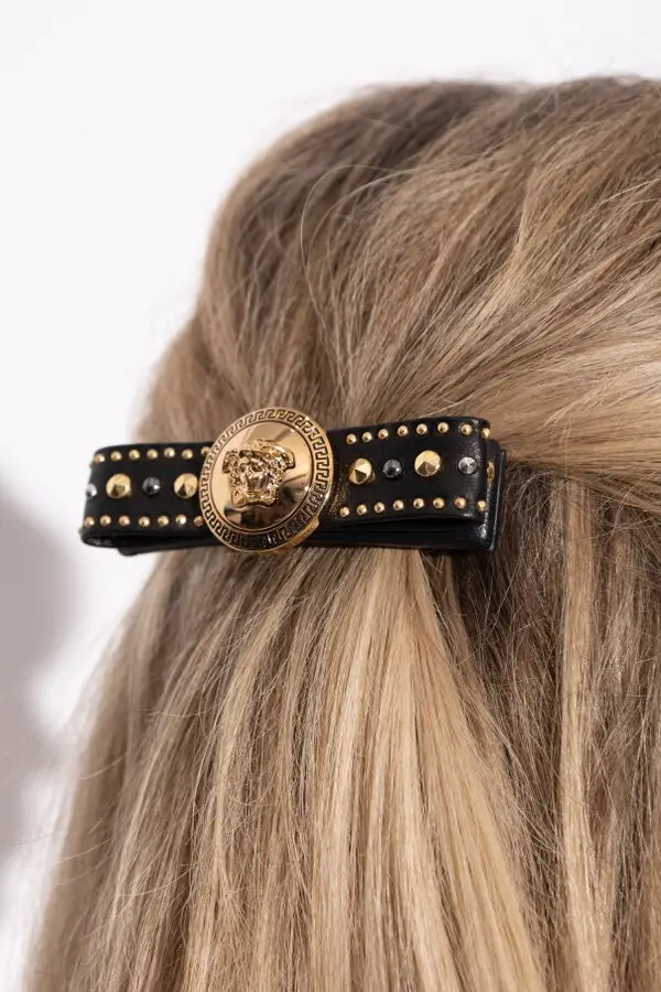 Versace Medusa Studded Barrette