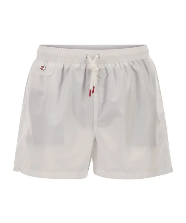 Kiton Short Swim Shorts With Drawstring Waistband - No