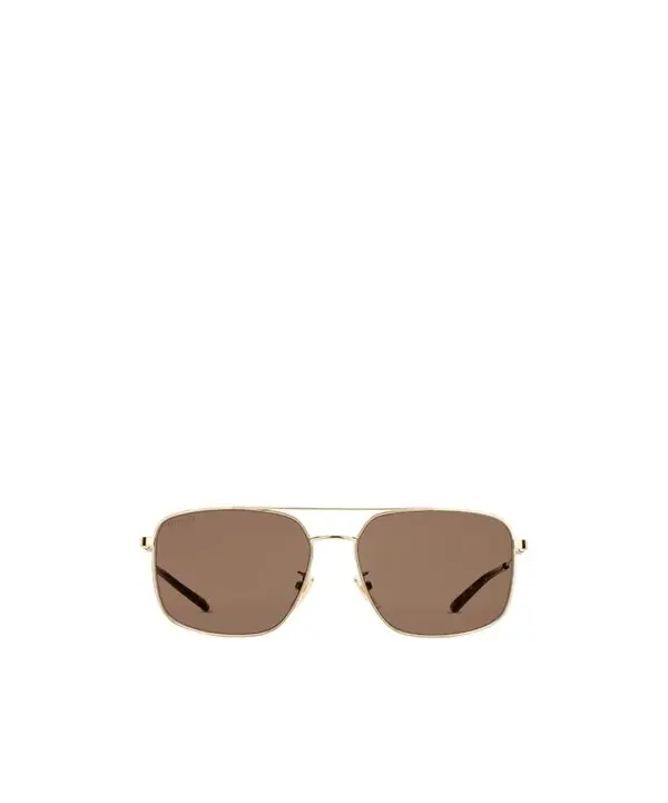 Gucci Specialized Fit Navigator Sunglasses - Gold