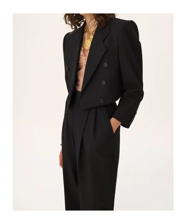 Chloé Spencer Striped Button Blazer