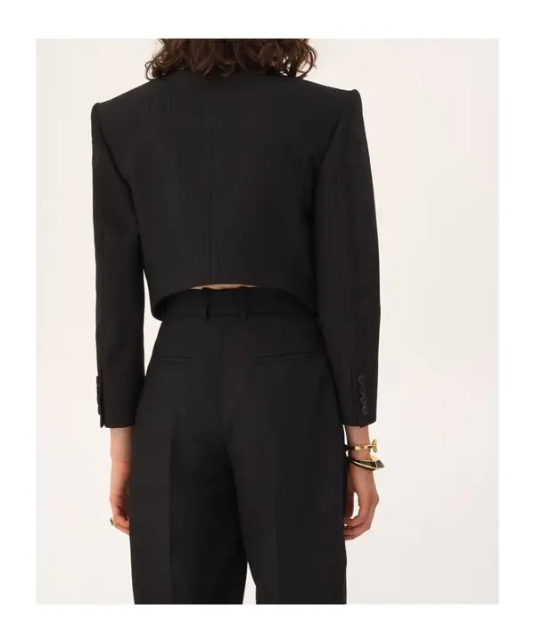 Chloé Spencer Striped Button Blazer