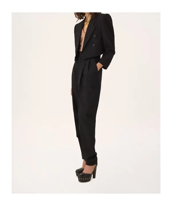 Chloé Spencer Striped Button Blazer