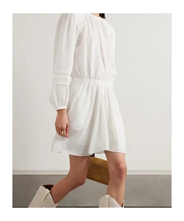 Isabel Marant Étoile Round Neck Long-sleeved Dress