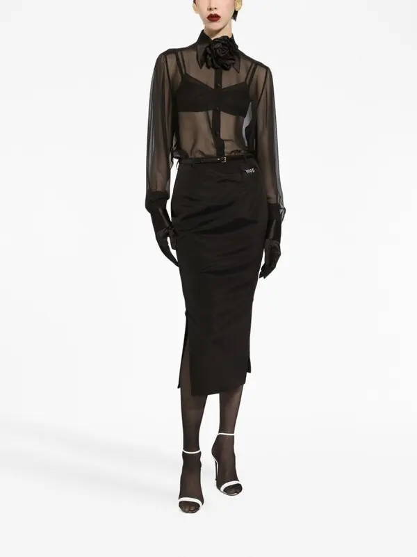 Dolce & Gabbana Semi-sheer Chiffon Shirt