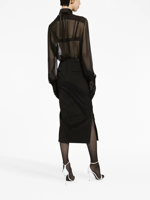 Dolce & Gabbana Semi-sheer Chiffon Shirt