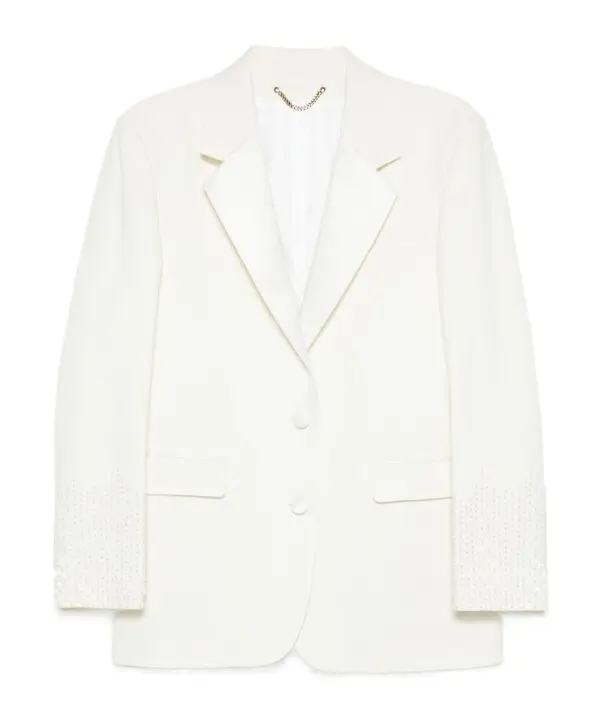 GOLDEN GOOSE Maia Single Breasted Blazer - White