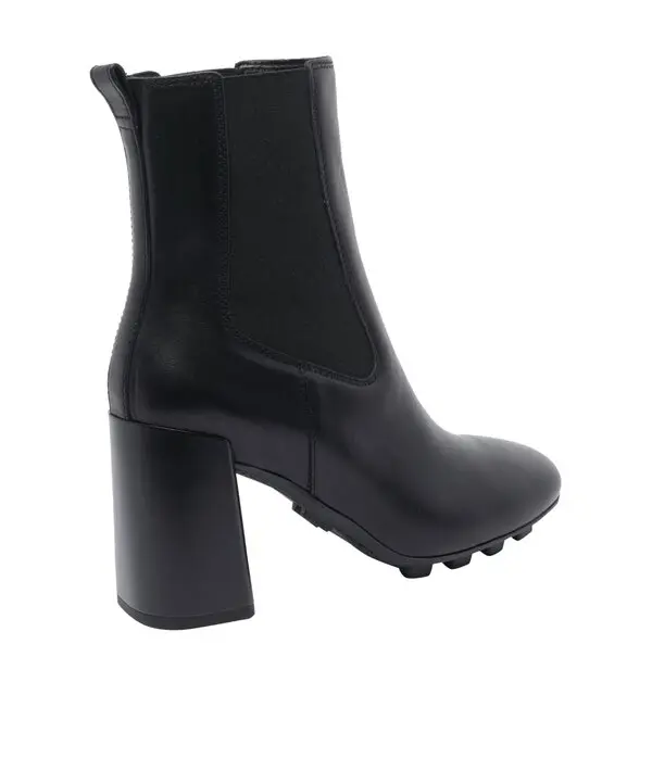 Hogan 90mm Block-heel Leather Boots