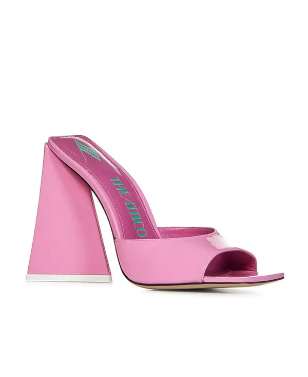 Attico Devon Heeled Mules - Pink