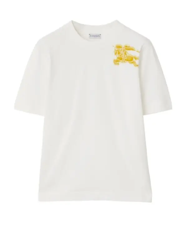 Burberry Logo Printed Crewneck T-shirt - No