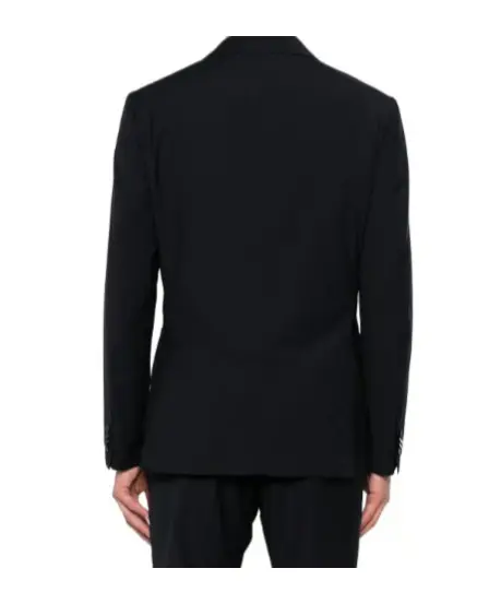 Zegna Long-sleeved Suit Jacket - Black