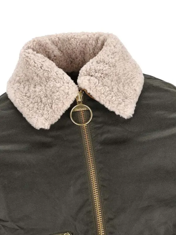 Barbour Long-sleeve Zip-up Jacket With Lapel Collar