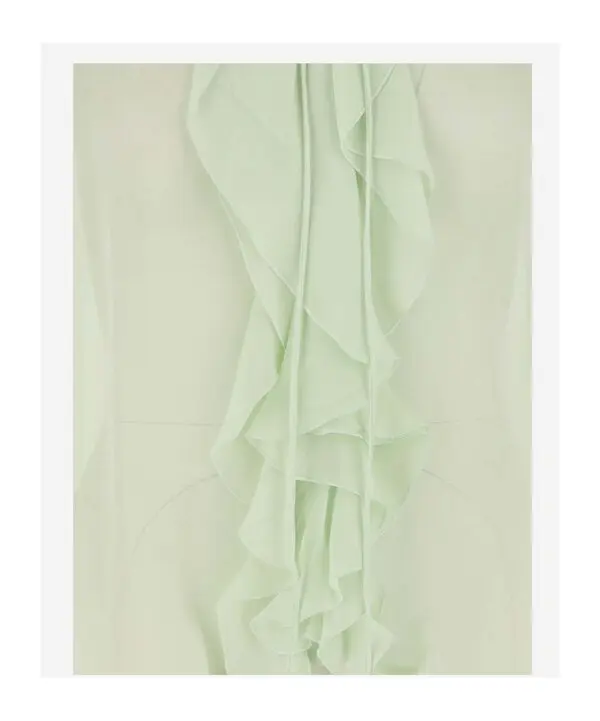 Victoria Beckham Ruffled High-low Hem Shirt